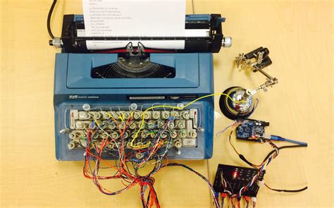 turning a 1960s typewriter into a computer printer make