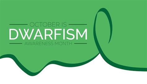 Premium Vector Dwarfism Awareness Month Is Observed Every Year On October