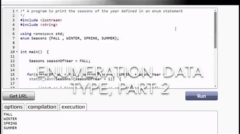 enumeration data type in c basics part 2 youtube