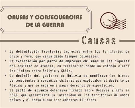 Cuales Fueron Las Causas Y Consecuencias De La Guerra Con Chile