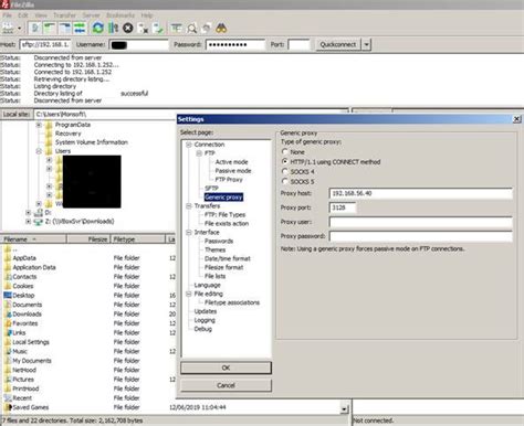 tunnelling ssh sftp over squid proxy