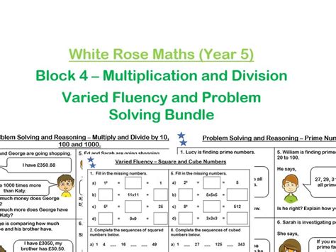 White Rose Maths Worksheets Year 2