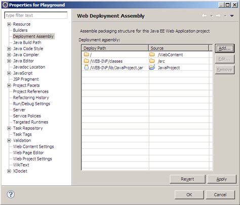 eclipse java web project referencing another java project stack