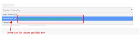 javascript how to remove user input from select2 dropdown list