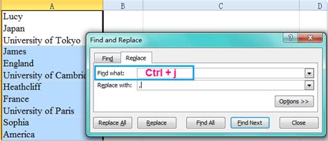 excel replace carriage return with space fasrtrading