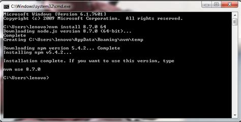 run multiple node version of nodejs using nvm in windows