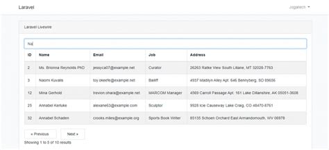 build laravel livewire pagination with search example jogjatech web