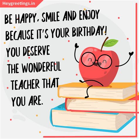 Happy Birthday Card For Teacher Printable