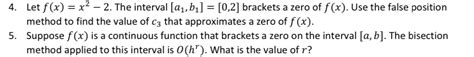 Solved Let F X X2 2 ﻿the Interval [a1 B1] [0 2] ﻿brackets