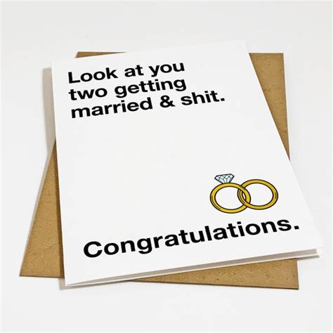 Funny Congratulations Marriage Etsy