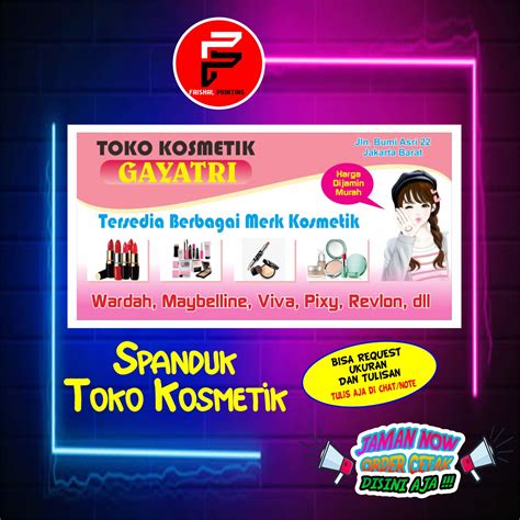 Desain Spanduk Toko Kosmetik Background The Best Porn Website