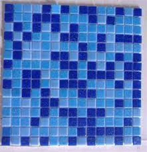 Pentoplex Gloss Glass Mosaic Tiles For Swimming Pool Wall Thickness