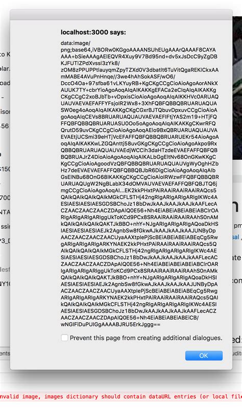 javascript base64 encoding an image alerts correct response is nil