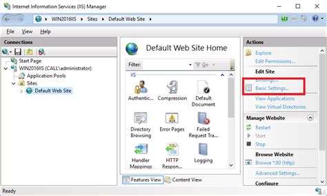 basic configuration of iis 10 0 microsoft iis 10 0 cookbook