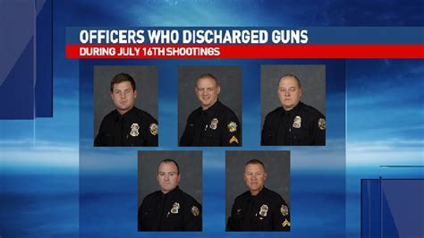 Police Release Names Of Five Officers Who Fired Weapons On July 16th Wtvc