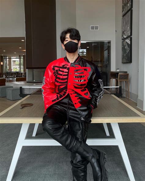 Red And Black Outfits Black Outfit Men Orange Outfit Red Outfit Red