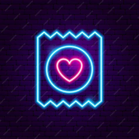 Premium Vector Condom Neon Sign Vector Illustration Of Sex Promotion