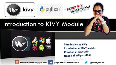 introduction to kivy module installation of kivy