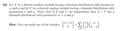 solved q2 let x be a discrete random variable having a b