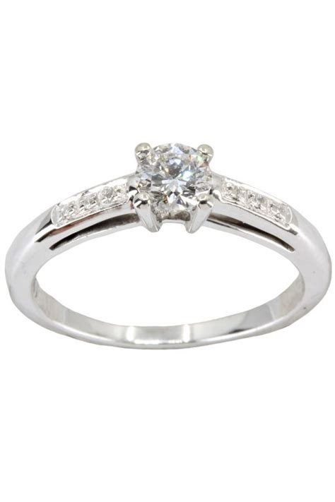 Bague Mauboussin Solitaire Ma Reine Damour N°1 Or Blanc 52 Off