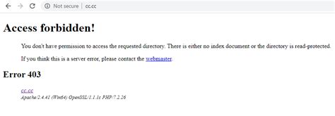 fix error 403 accesss forbidden problem on xampp terryl