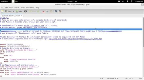install seismic unix [linux] youtube