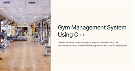 gym management system using c
