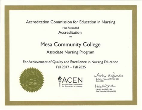 Nursing Nursing Department Mesa Community College