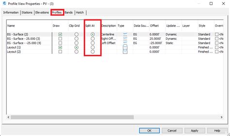 solved gap in split profile view autodesk community