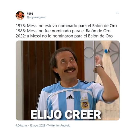 Los Mejores Memes De La Ausencia De Lionel Messi En La Lista Del Balón