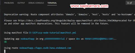 authentication 🔐 in node js sap cloud foundry applications
