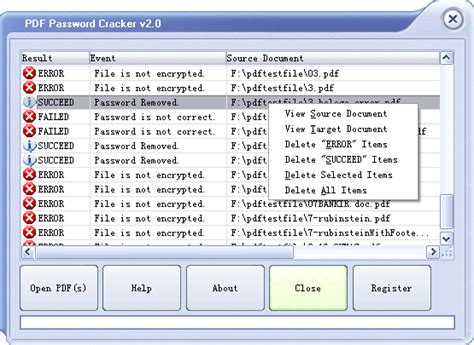 pdf password crack crack and remove password from pdf files free