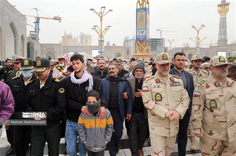 ایرنا تشییع پیکر مرزبان شهید «معین قدمیاری در مشهد