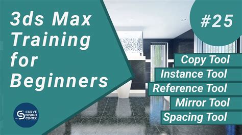 copy instance reference mirror tool and spacing tool in 3ds max