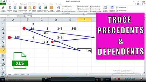 trace precedents and dependents in excel excel tutorial part 8 youtube
