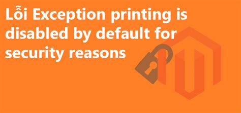 lỗi exception printing is disabled by default for security reasons