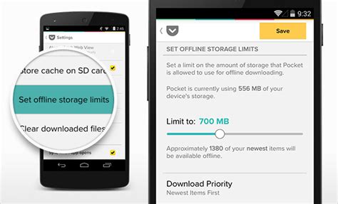 pocket update adds offline storage control and easier deletion