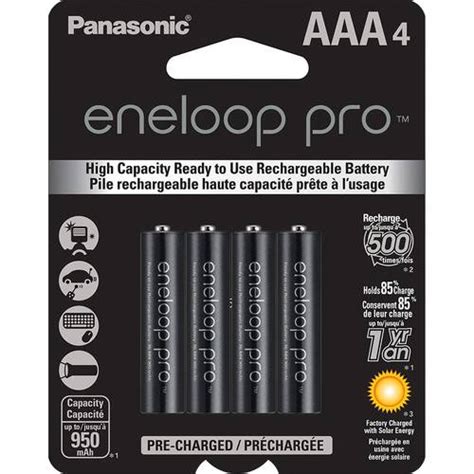 Panasonic Eneloop Pro Aaa Rechargeable Ni Mh Batteries 950mah 4 Pack