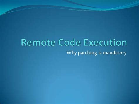 remote code execution demo