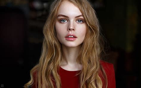 Models Anastasiya Scheglova Blonde Face Girl Model Russian Woman