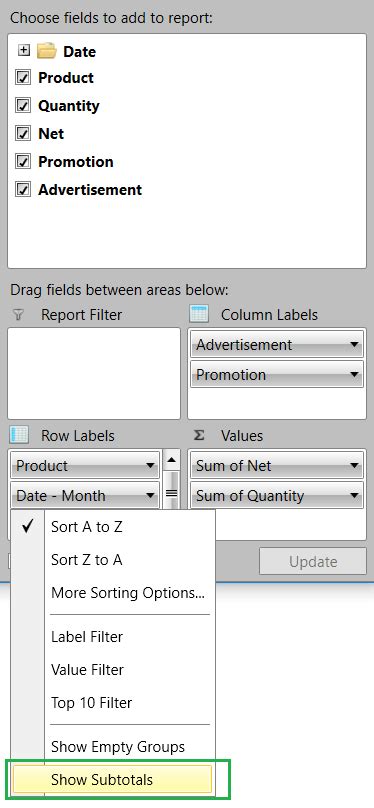 wpf pivotgrid layouts telerik ui for wpf