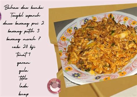 Resep Tongkol Suwir Pedas Mudah Oleh Rozalina Cookpad