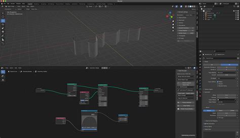 scaling instances with float curve works in progress blender
