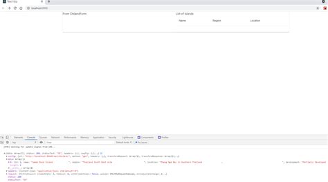 reactjs react data not showing on the browser but it shows on the