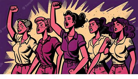 Premium Photo Women Fighting For Their Rights Tired Of The Inequality