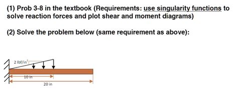 Video Solution 1 Prob 3 8 In The Textbook Requirements Use