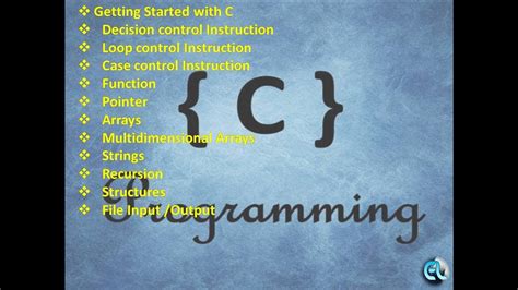 c tutorial for beginners youtube