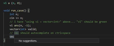 vs code c autocomplete user defined not working stack overflow
