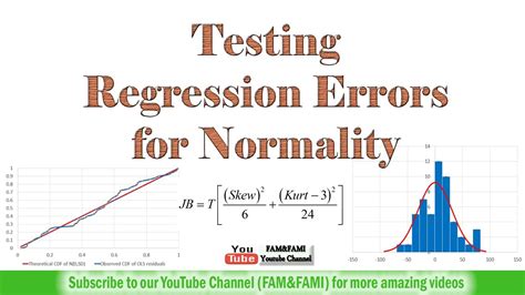 part 1 testing regression errors for normality youtube