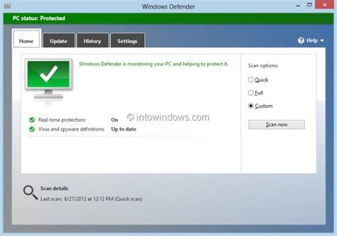 add scan with windows defender option to folder context menu in windows 8